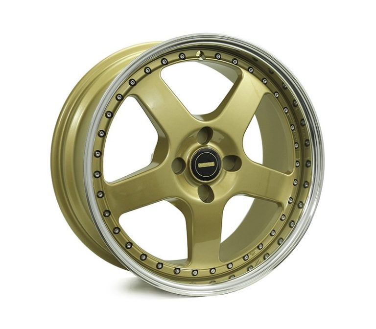 Buy Simmons Fr-1 19 X 8.5 5 X 110 Gold Mirror Lip Wheel
